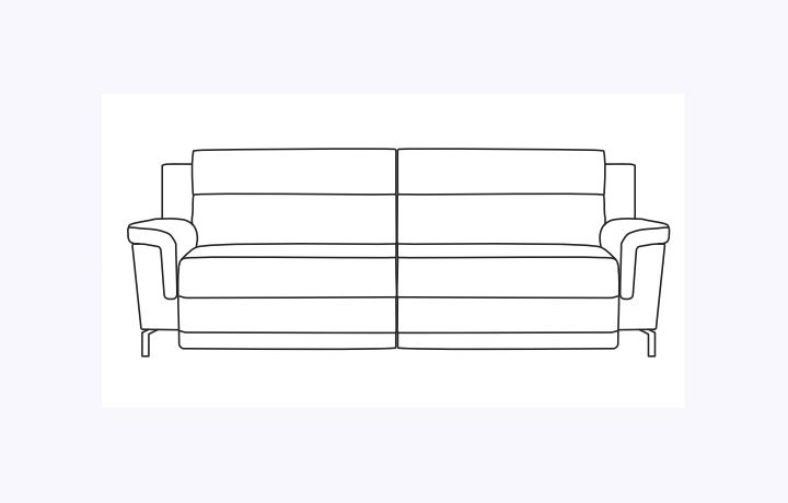 Lacey Large Sofa, Solid hardwood frame - Beds, Mattresses, Sofas ...